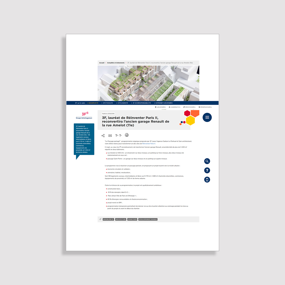 Groupe 3F - passage Amelot - Sam Architecture